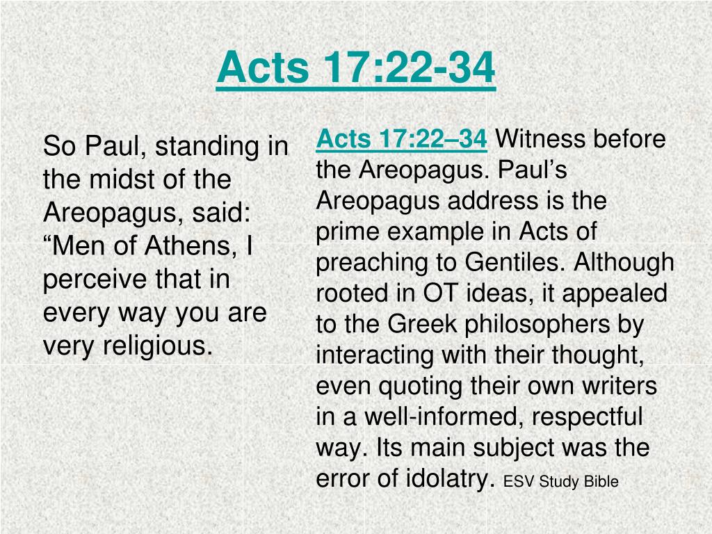 PPT - Book of Acts – Paul in Athens Acts 17:16-21 Week 31 PowerPoint ...