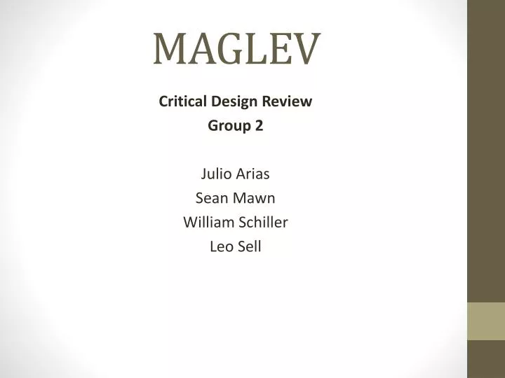 PPT - MAGLEV PowerPoint Presentation, free download - ID:2034152