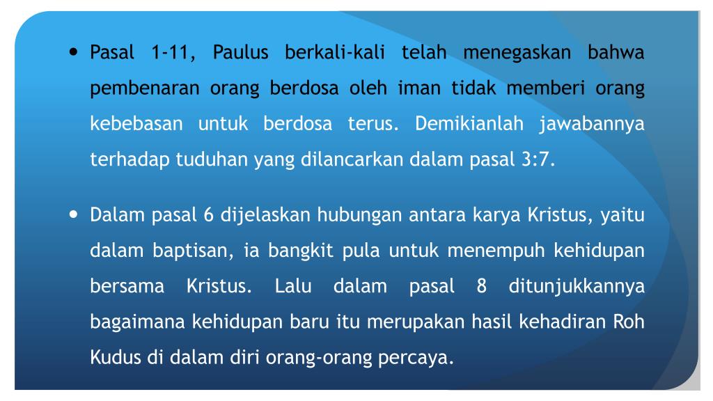 PPT - SURAT RASUL PAULUS KEPADA JEMAAT DI ROMA PowerPoint Presentation ...