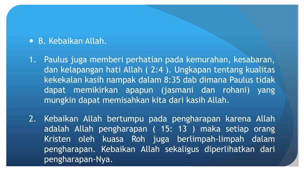 PPT - SURAT RASUL PAULUS KEPADA JEMAAT DI ROMA PowerPoint Presentation ...