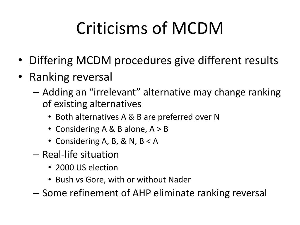 PPT - Multiple Criteria Decision Making (MCDM) PowerPoint Presentation ... PPT - Multiple Criteria Decision Making (MCDM) PowerPoint Presentation ...