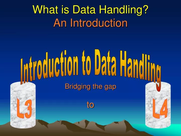 PPT - What is Data Handling? An Introduction PowerPoint Presentation ...