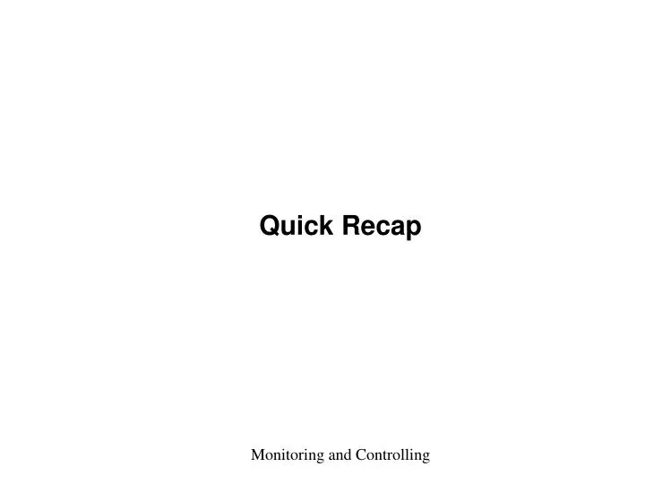 PPT - Quick Recap PowerPoint Presentation, free download - ID:2035944