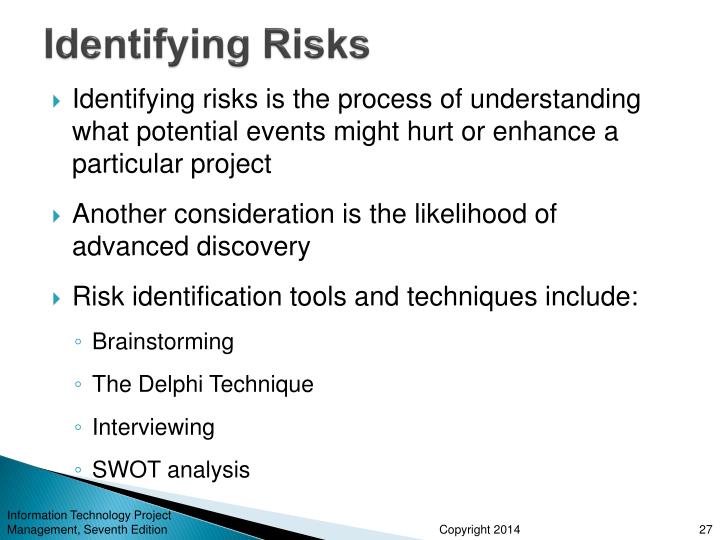 PPT - Chapter 11: Project Risk Management PowerPoint Presentation - ID ...