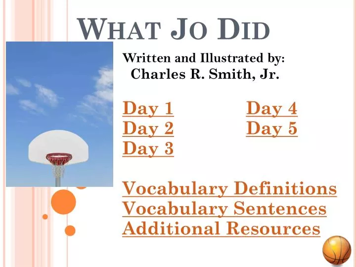 PPT - What Jo Did PowerPoint Presentation, free download - ID:2036353