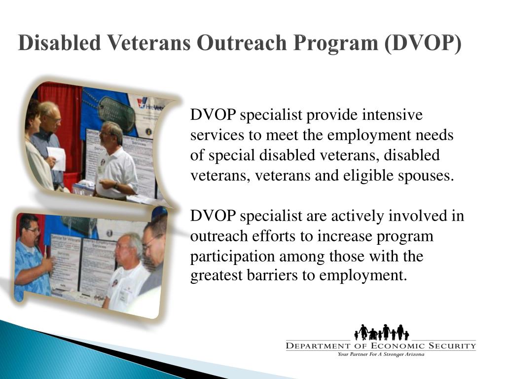 PPT - Arizona Department of Economic Security Veterans Program LVER ...