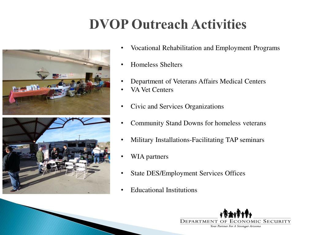 PPT - Arizona Department of Economic Security Veterans Program LVER ...