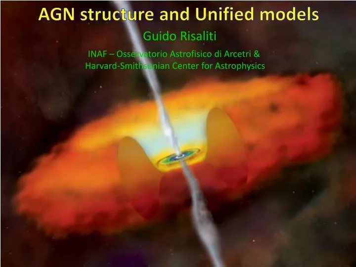 PPT - AGN structure and Unified models PowerPoint Presentation, free ...