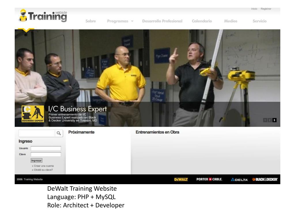 PPT - HP Training Center: Web application to train HP Sales Force in ...