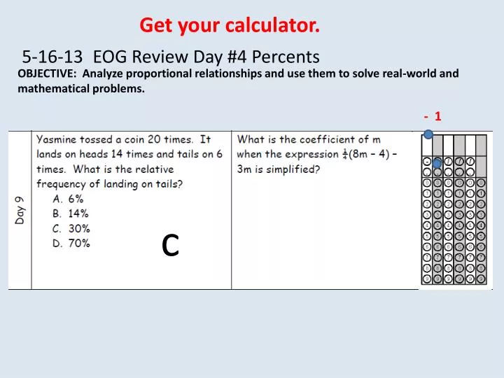PPT - 5-16-13 EOG Review Day #4 Percents PowerPoint Presentation, free ...