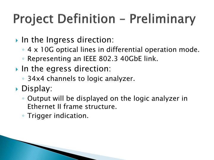 PPT - 40G Signal Tap (sniffer) – Yearly Project 40G Signal Tap ...