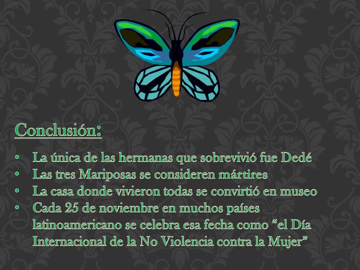PPT - EN EL TIEMPO DE LAS MARIPOSAS PowerPoint Presentation - ID:2037752
