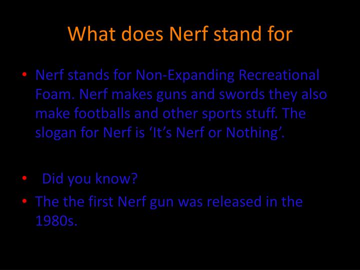 PPT - Nerf N-Force and N-Strike PowerPoint Presentation - ID:2037792