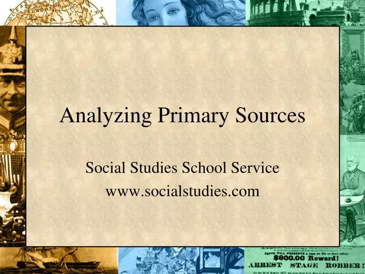 PPT - Analyzing Primary Sources PowerPoint Presentation, free download ...