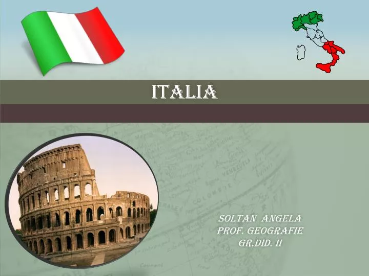 PPT - ITALIA PowerPoint Presentation, free download - ID:2038175
