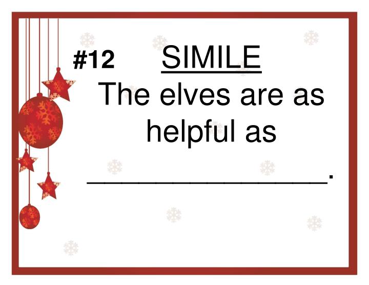 PPT - CHRISTMAS SIMILES & METAPHORS PowerPoint Presentation - ID:2038192