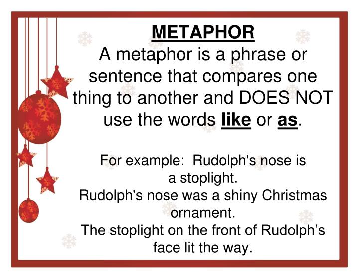 PPT - CHRISTMAS SIMILES & METAPHORS PowerPoint Presentation - ID:2038192