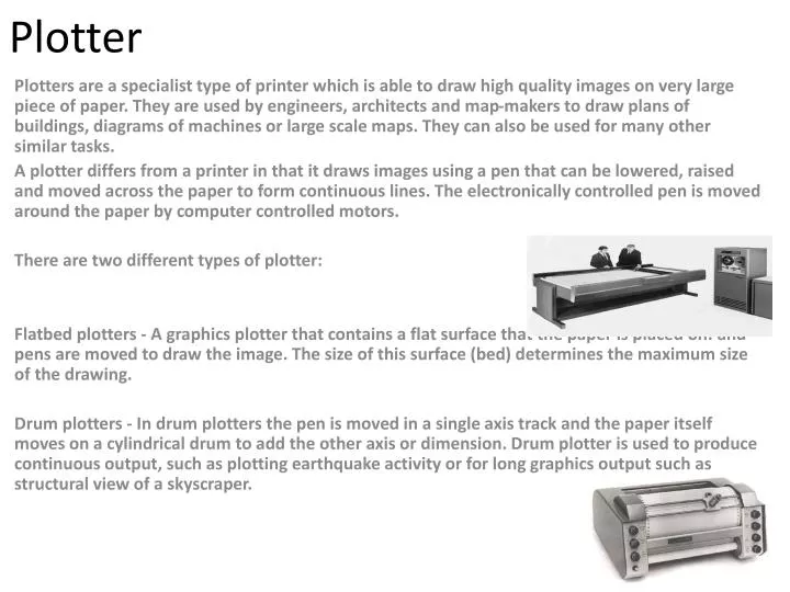 PPT - Plotter PowerPoint Presentation, free download - ID:2038222