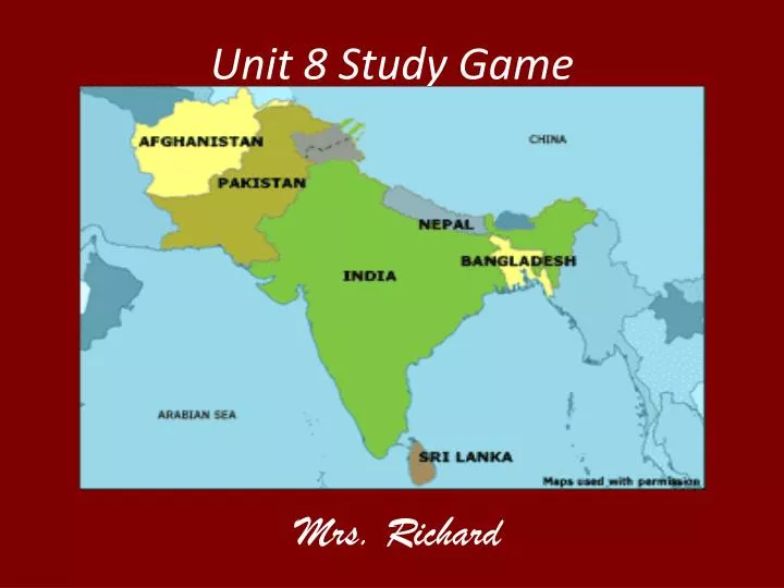 PPT - Unit 8 Study Game PowerPoint Presentation, free download - ID:2039879
