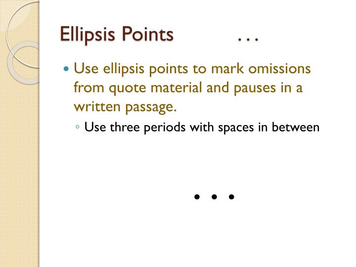 PPT - Ellipsis Points, Parentheses, and Brackets PowerPoint ...