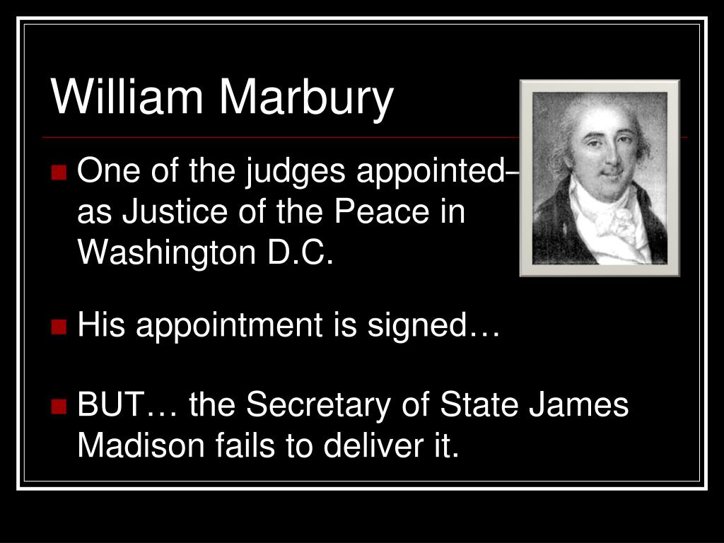 PPT - Marbury v. Madison and Judicial Review PowerPoint Presentation ...