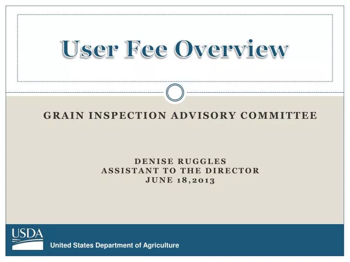 PPT - User Fee Overview PowerPoint Presentation, free download - ID:2040688