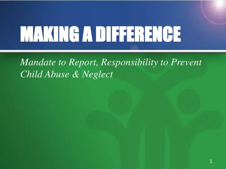 PPT - MAKING A DIFFERENCE PowerPoint Presentation, free download - ID:2040970