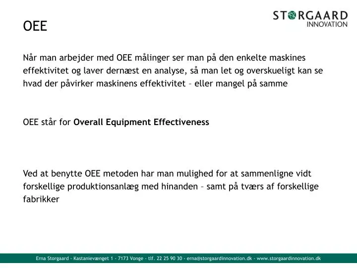 PPT - OEE PowerPoint Presentation, free download - ID:2041520