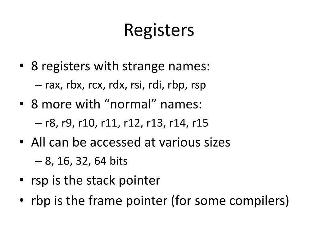 PPT - X86_64 programming PowerPoint Presentation, free download - ID ...