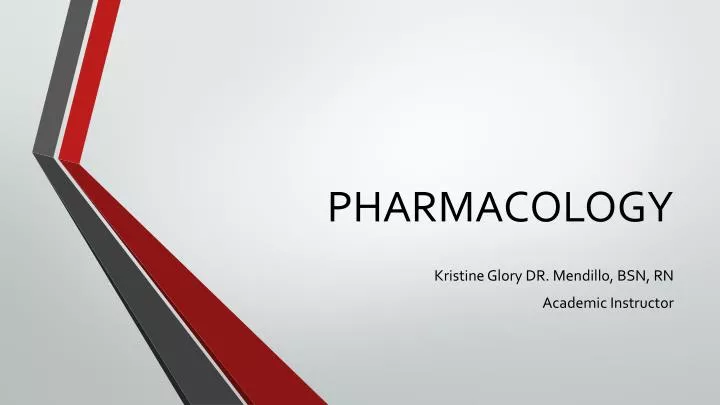 PPT - PHARMACOLOGY PowerPoint Presentation, free download - ID:2041763