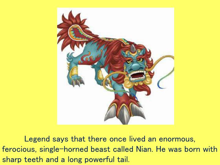 PPT - The Legend of Nian PowerPoint Presentation - ID:2041887