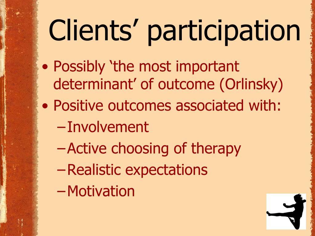 PPT - Psychotherapy research findings: What the evidence is telling us ...