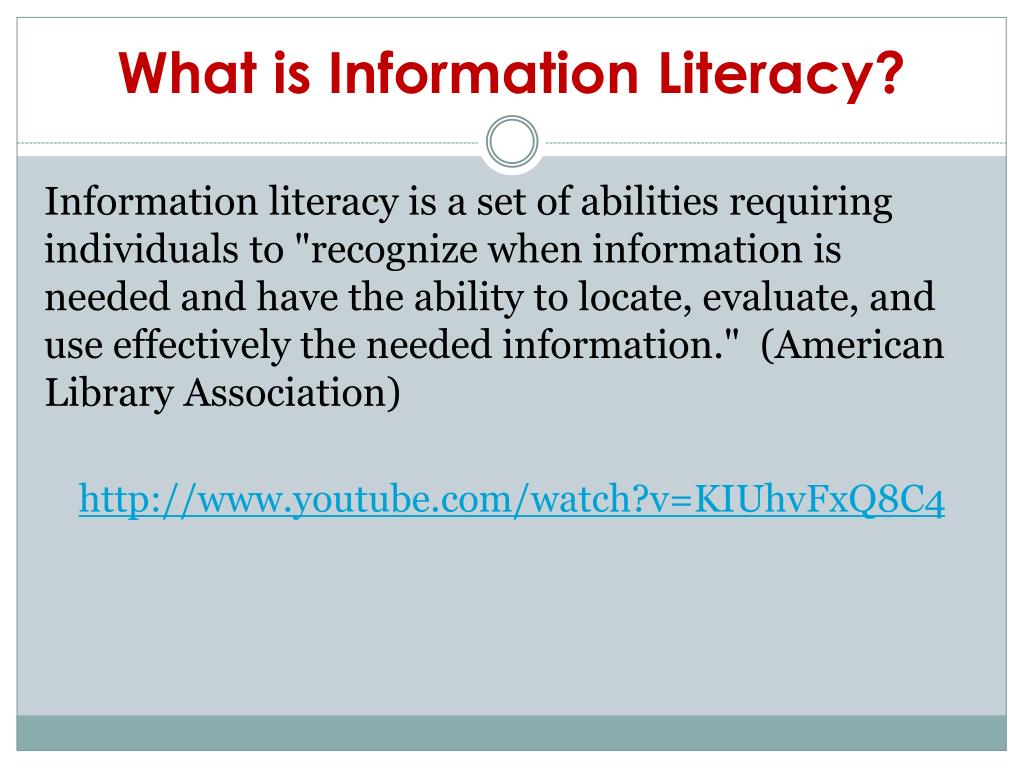 PPT - Teaching the Big 6 Promoting Student Information Literacy ...