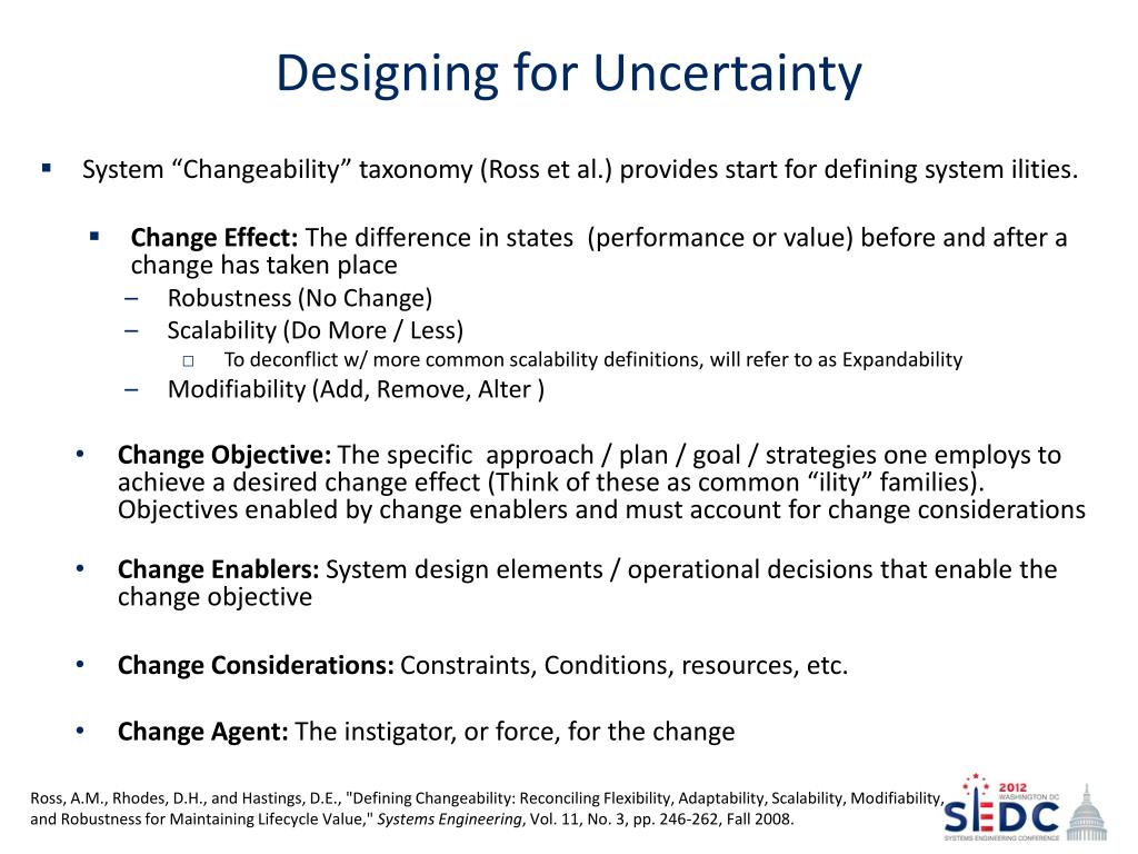 PPT - Proposed Unified “ ility” Definition Framework PowerPoint ...