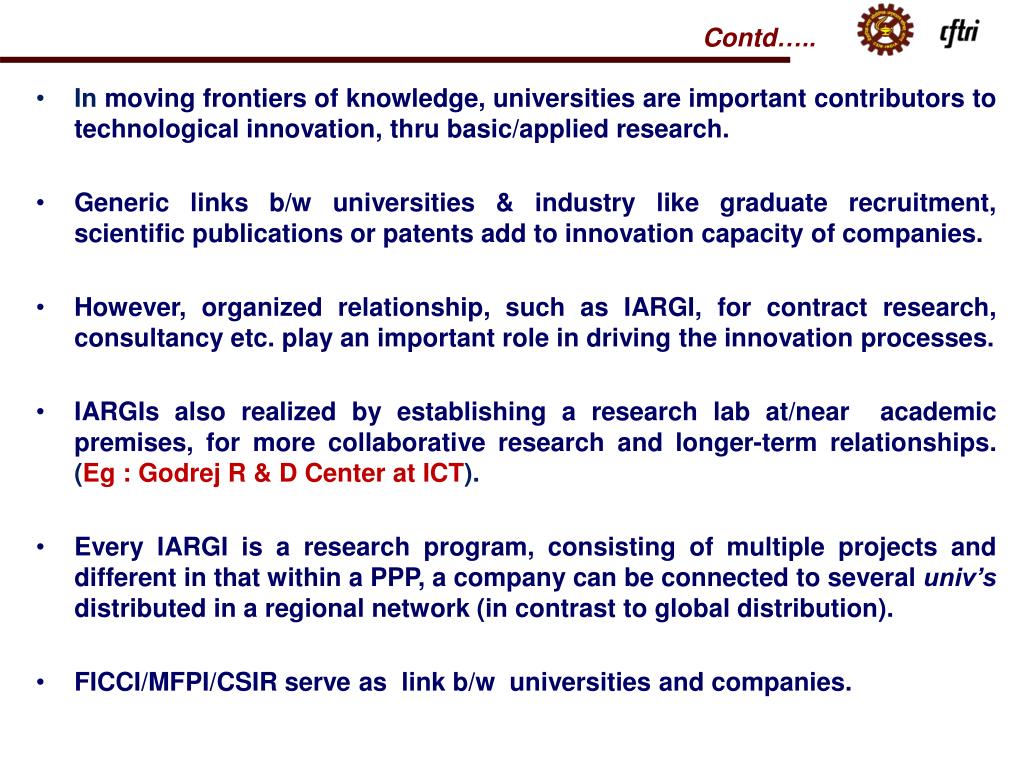 PPT - Central Food Technological Research Institute (CFTRI), Mysore ...