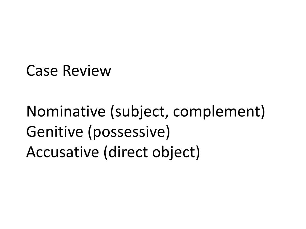 PPT - Understanding Direct Objects and Verb Types in Latin PowerPoint ...
