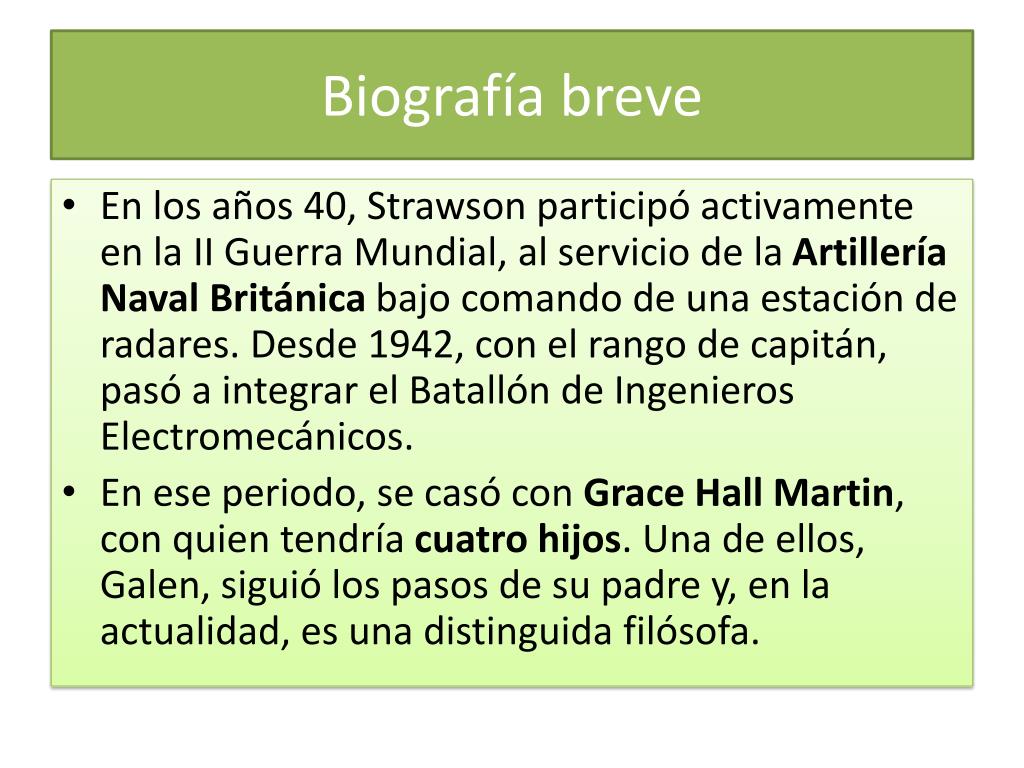 PPT - Peter Strawson , el filósofo preocupado por explicar el lenguaje ...