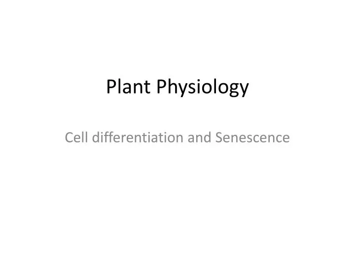PPT - Plant Physiology PowerPoint Presentation, free download - ID:2043841