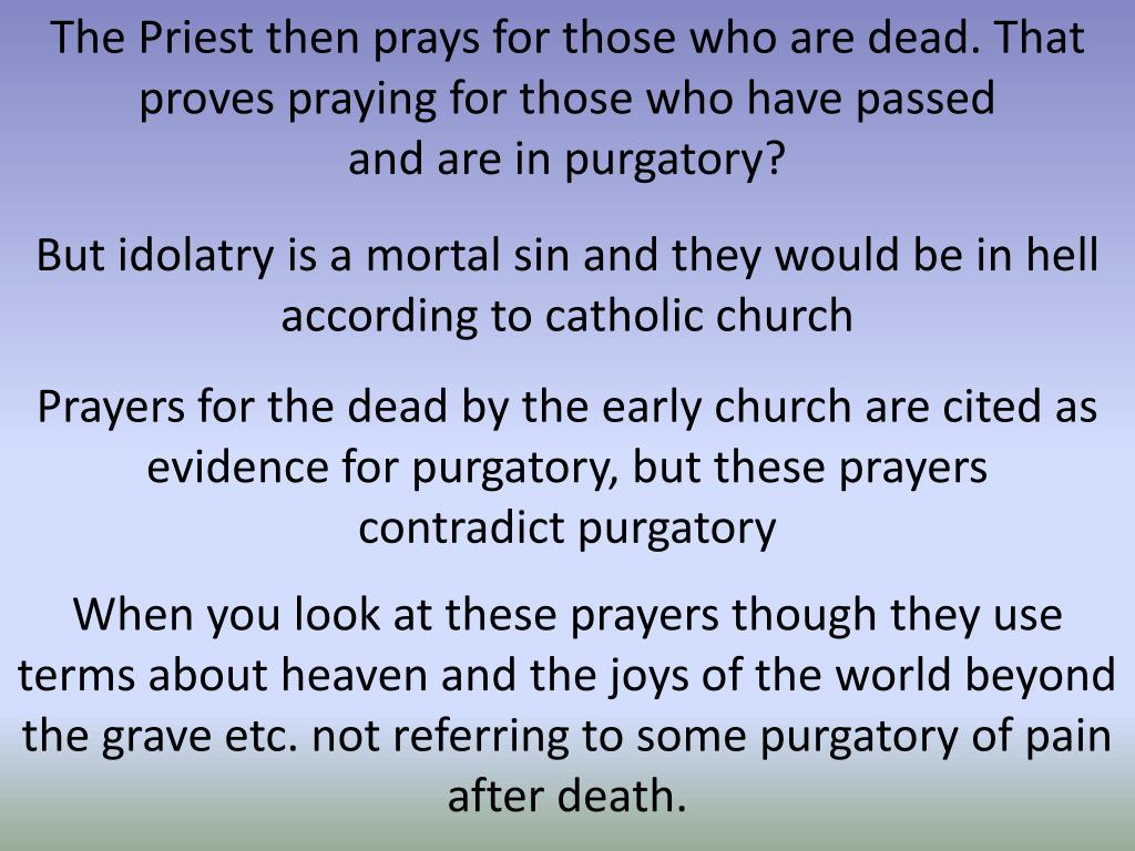PPT - Session 6 – Purgatory & Other Catholic Teachings PowerPoint ...