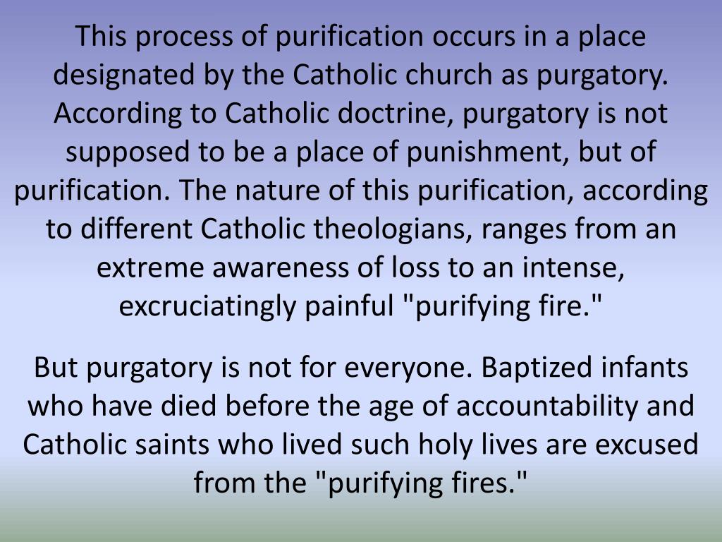 PPT - Session 6 – Purgatory & Other Catholic Teachings PowerPoint ...