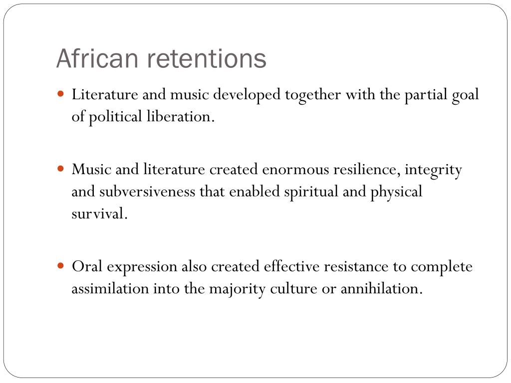 PPT - African to African American Expressive Culture PowerPoint ...