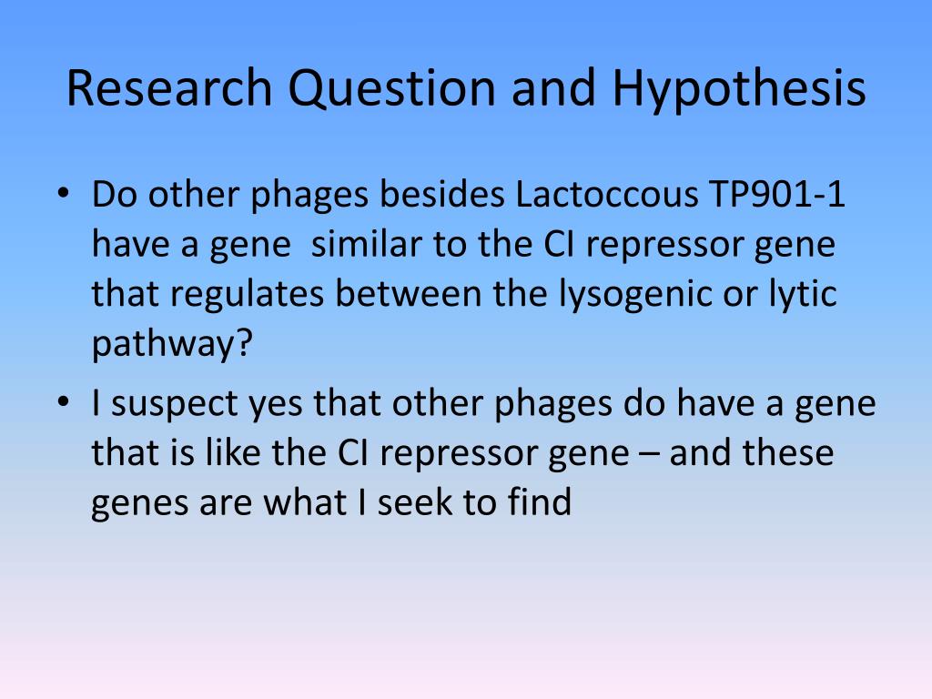 PPT - Lysis or Lysogeny ? Gene Regulation by CI (and CI like) Repressor ...