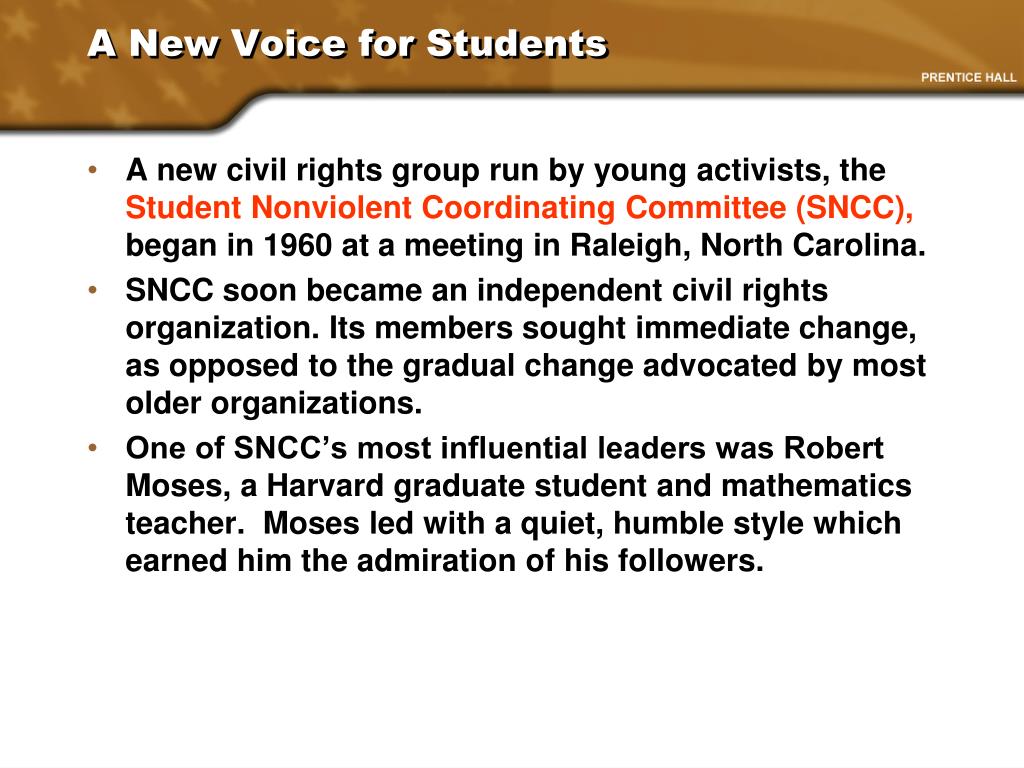 PPT - The Civil Rights Movement (1950–1968) PowerPoint Presentation ...