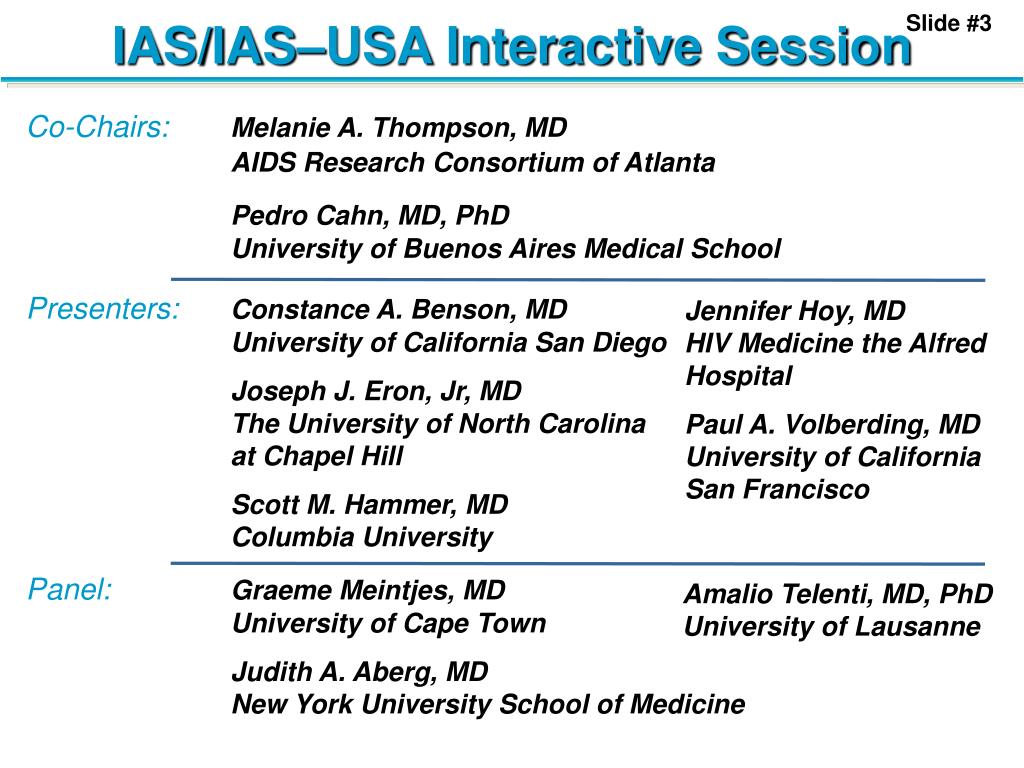 PPT - Antiretroviral Management in 2012 Discussion of the IAS-USA ...