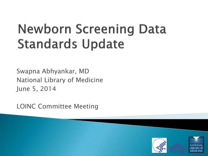 PPT - Newborn Screening Data Standards Update PowerPoint Presentation ...