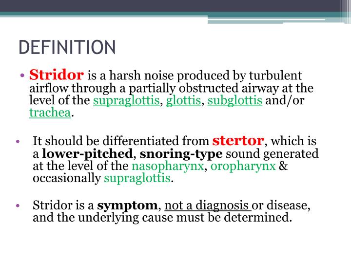 PPT - STRIDOR PowerPoint Presentation - ID:2046111