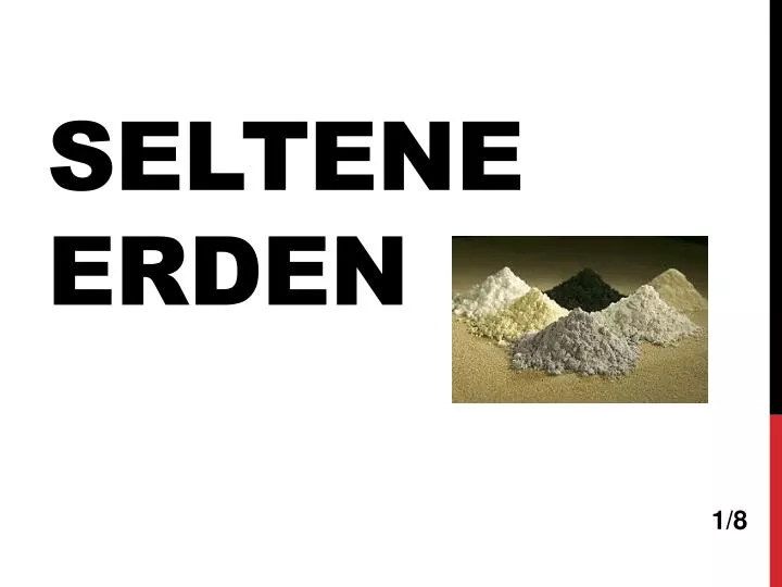 PPT - Seltene Erden PowerPoint Presentation, free download - ID:2046210