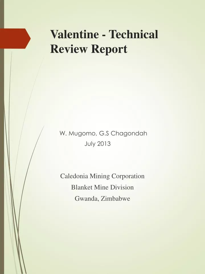 PPT - Valentine - Technical Review Report PowerPoint Presentation, free ...