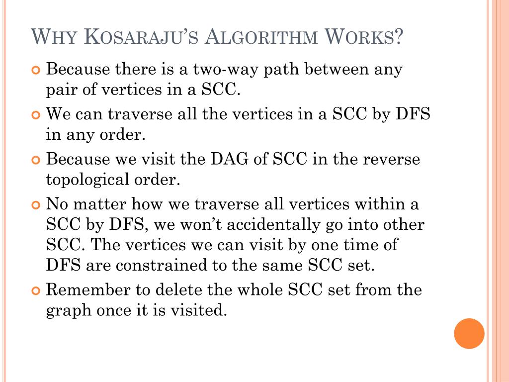 PPT - Find Strongly Connected C omponents Using K osaraju’s Algorithm ... PPT - Find Strongly Connected C omponents Using K osaraju’s Algorithm ...