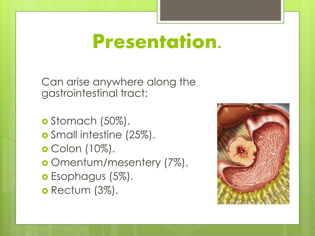Ppt Gists Gastrointestinal Stromal Tumor Powerpoint Presentation Free Download Id2046838
